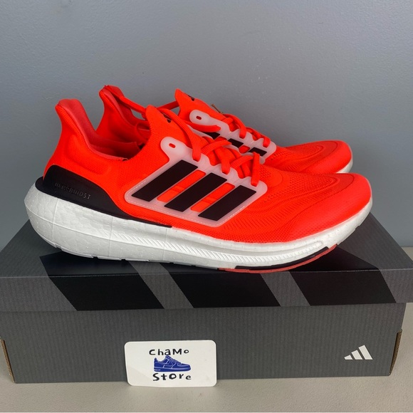 adidas | Shoes | Adidas Ultraboost Light Solar Red Orange Black Hq634 ...